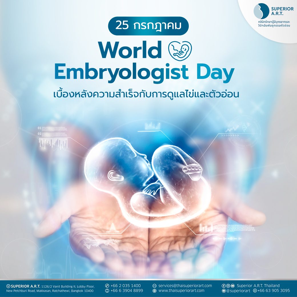 25 กรกฎาคม 2023 วัน World Embryologist Day