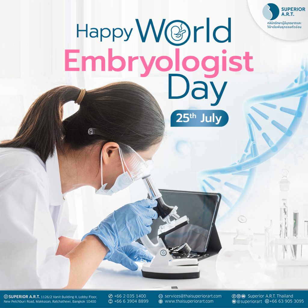 World Embryologist Day 25 July 2024 บุคคลสำคัญที่ช่วยเพิ่มโอกาสความสำเร็จ